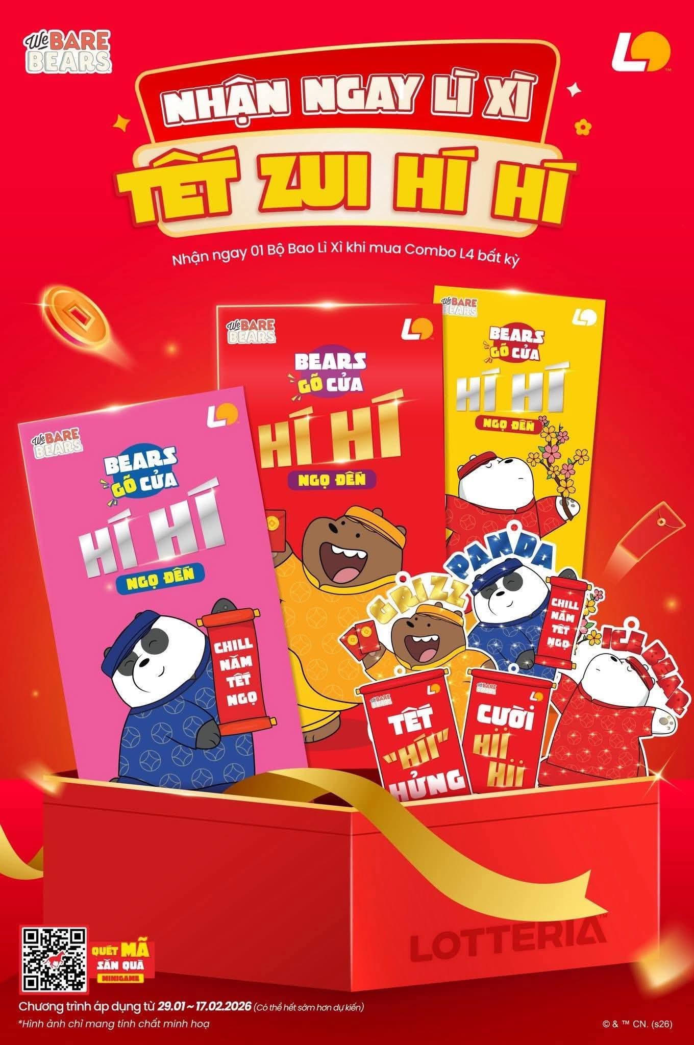 WE BARE BEARS LÌ XÌ - TẾT ZUI "HÍ HÍ" | Vincom