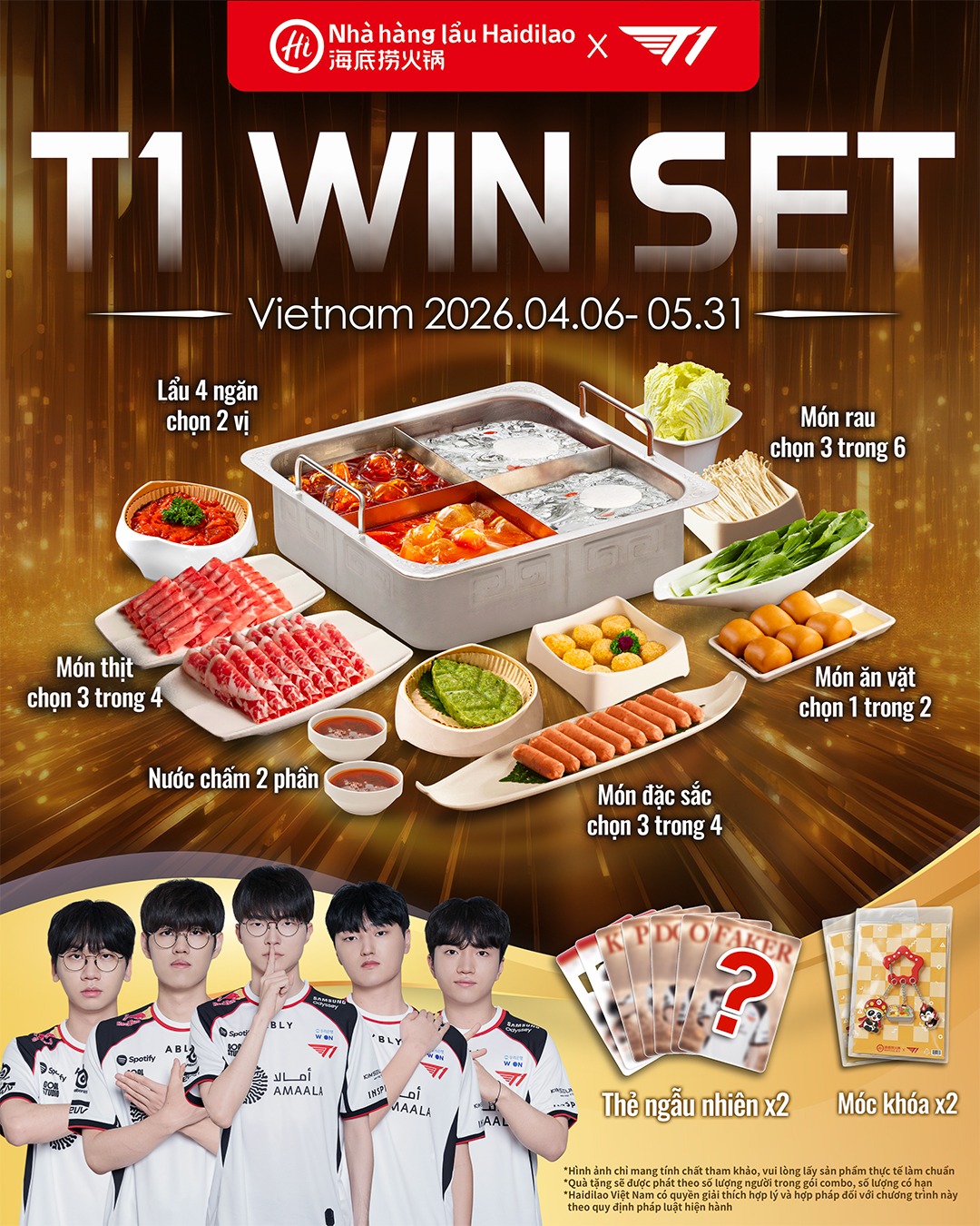 COLLAB GIỚI HẠN T1 X HAIDILAO: THƯỞNG VỊ ĐỈNH CAO, SƯU TẦM CARD ĐẶC ...