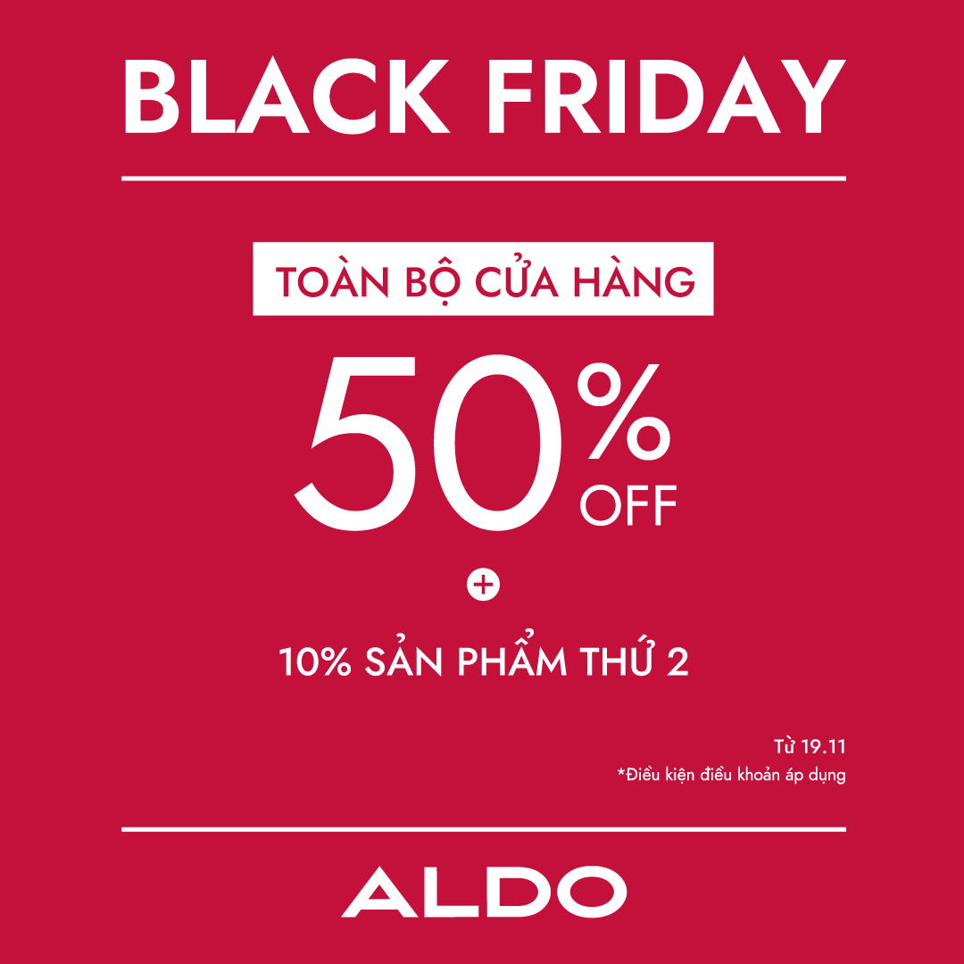 ALDO | BLACK FRIDAY - ƯU ĐÃI 50% TOÀN BỘ CỬA HÀNG | Vincom
