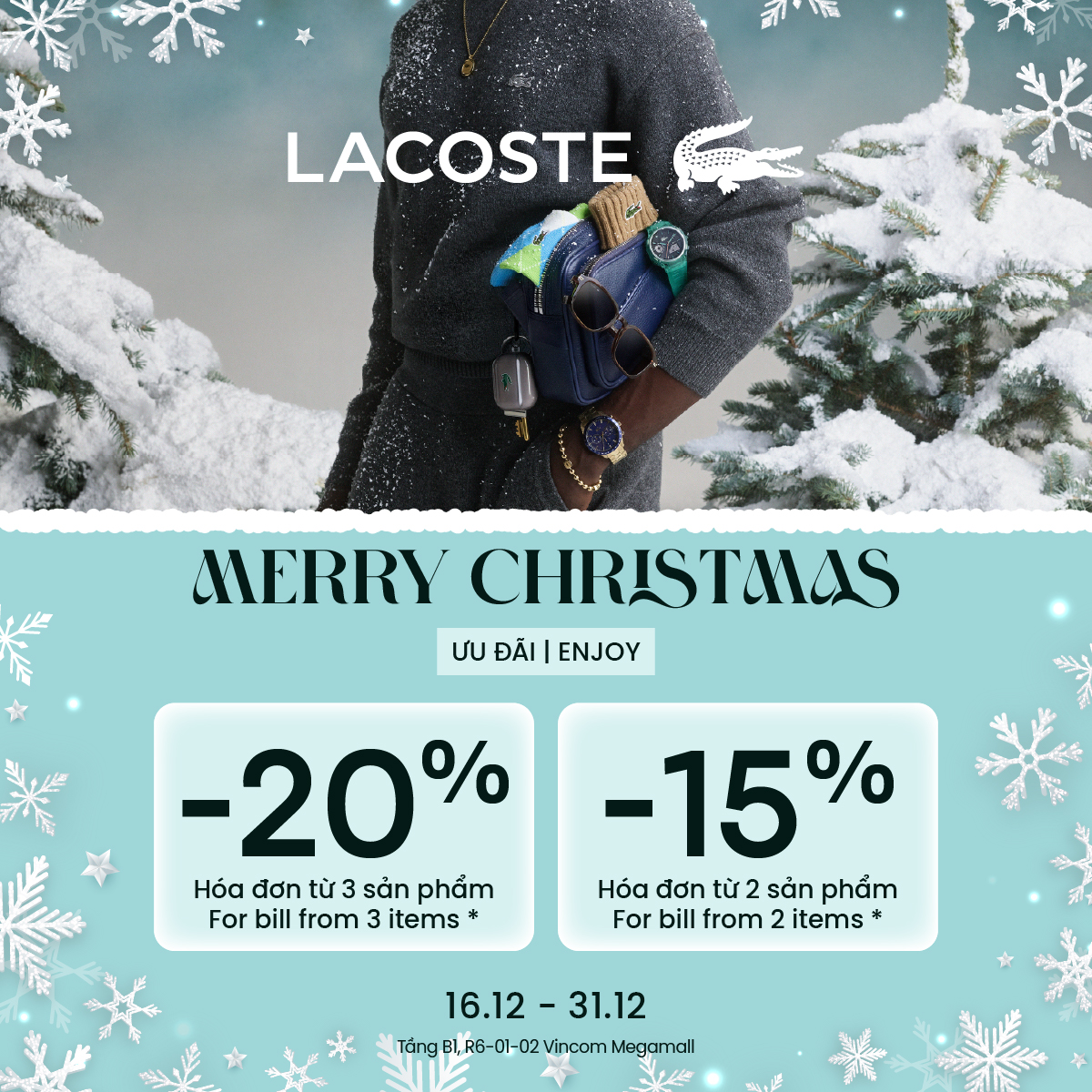 CELEBRATE THE SEASON WITH LACOSTE🌲 | Vincom