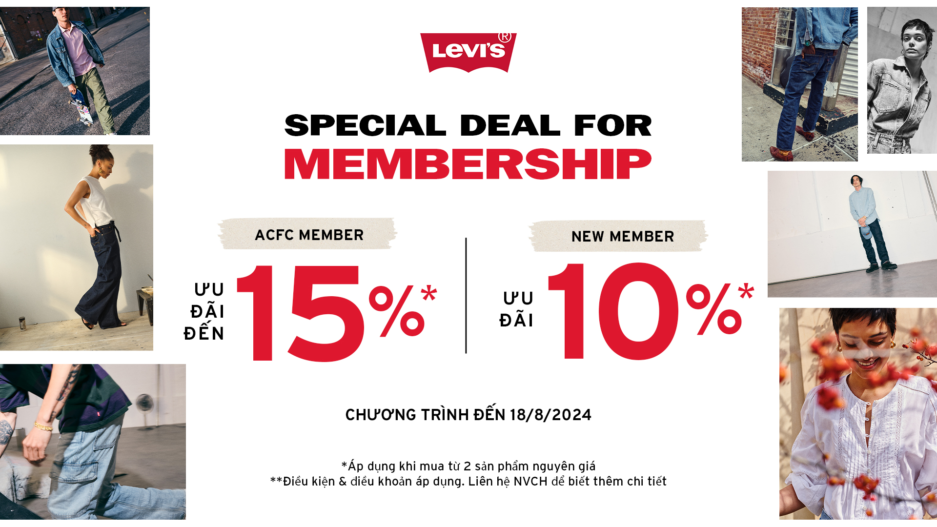 Levi's hot dael august up to 15% off | Vincom