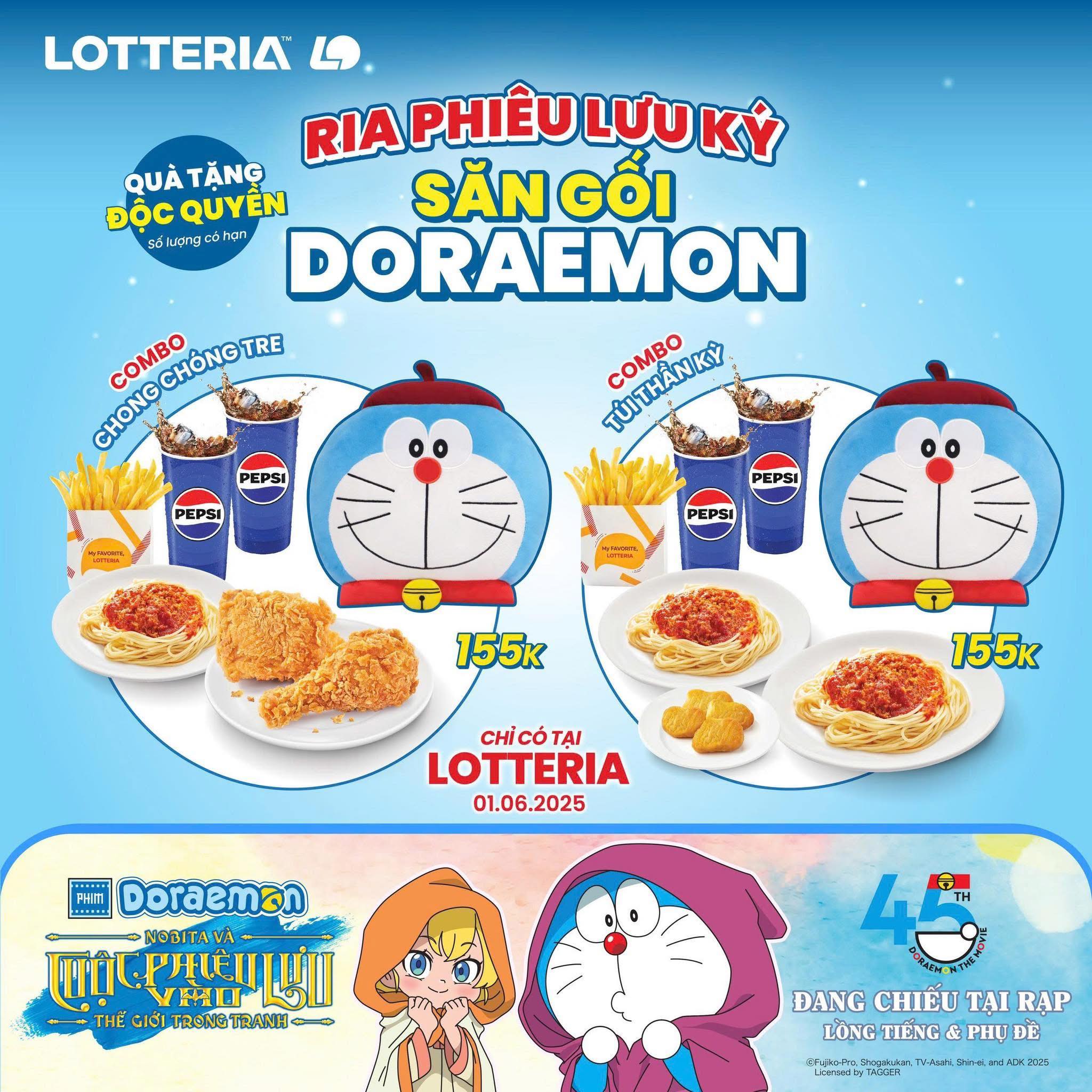 SĂN COMBO LOTTERIA - RINH GỐI DORAEMON VỀ NHÀ NHAA | Vincom