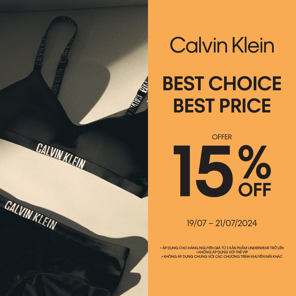 CALVIN KLEIN BEST CHOICE, BEST PRICE - OFFER 15% OFF TỚI VINCOM NGAY ...