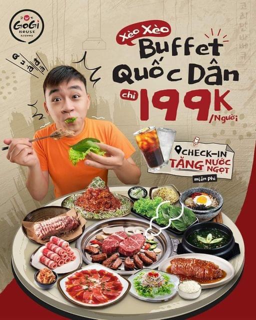 Gogi House- Buffet quốc dân giá chỉ 199k | Vincom
