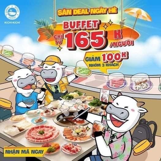Kichi Kichi- Menu lẩu đặc biệt Buffet lẩu chỉ 165k | Vincom