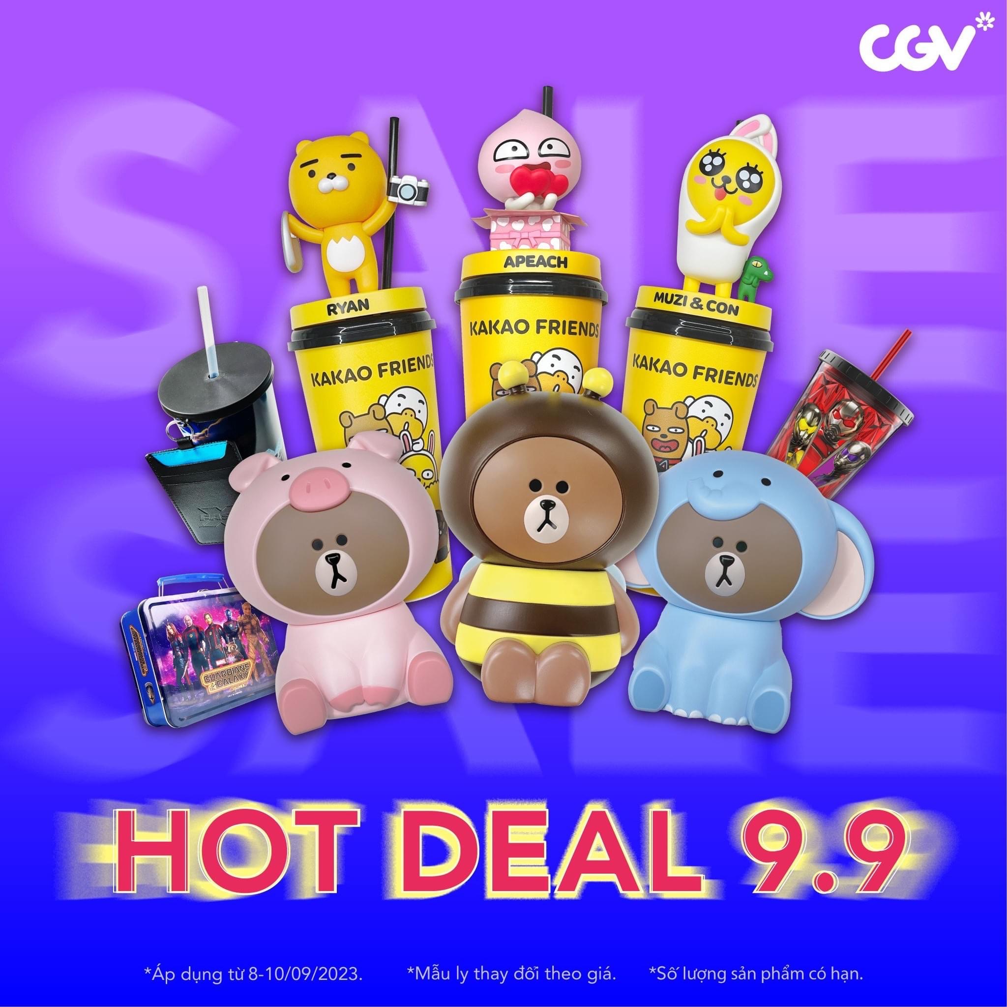 CGV HOT DEAL 9/9: Muốn có ly nhân vật xinh xắn, giá hời... | Vincom