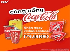 CÙNG UỐNG COCA-COLA, NHẬN NGAY KHĂN BANDANA TẠI CGV | Vincom